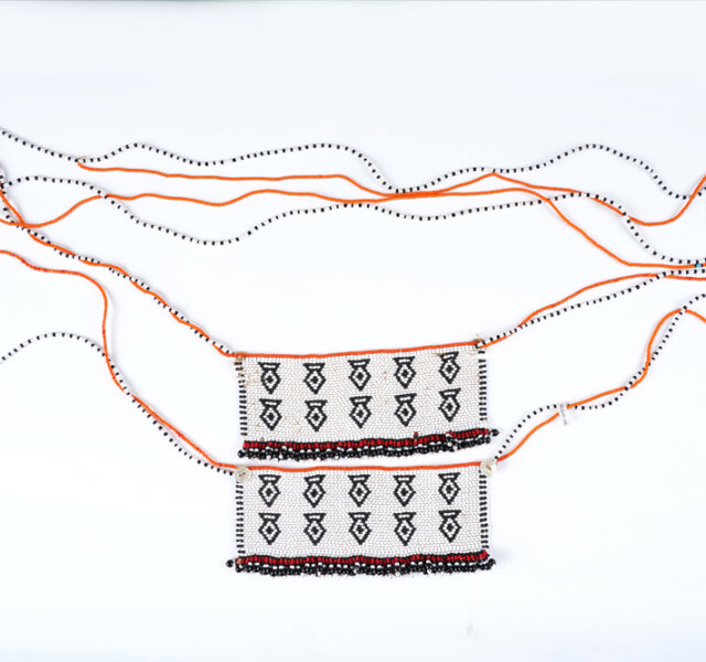 A Xhosa Chest Piece worn by. - phansi